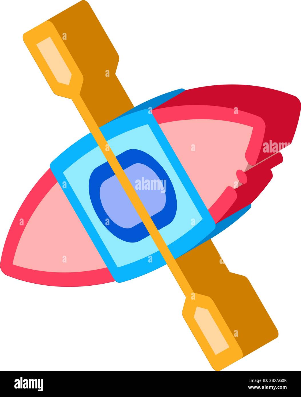 Kayak isometric icon vector illustration Stock Vector Image & Art - Alamy