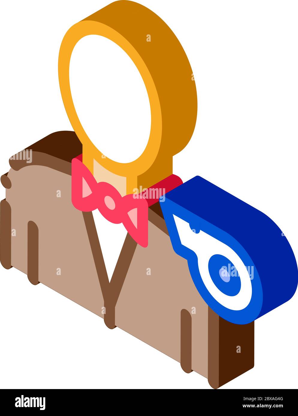 Boxing Referee isometric icon vector illustration Stock Vector Image ...