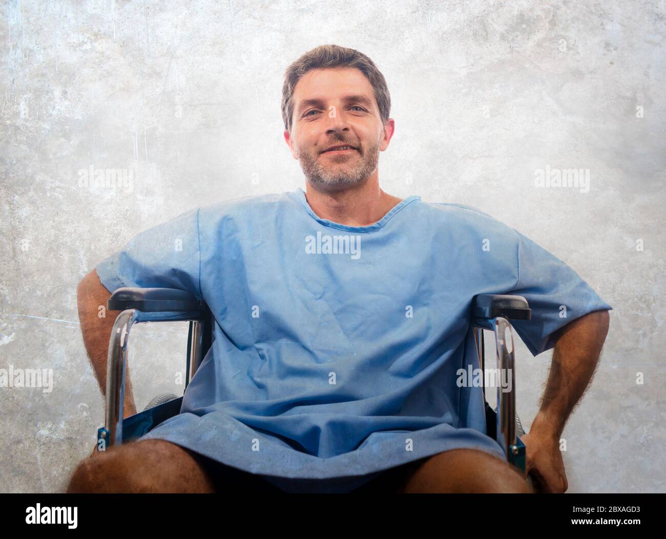 isolated portrait of young attractive happy and positive hospital ...