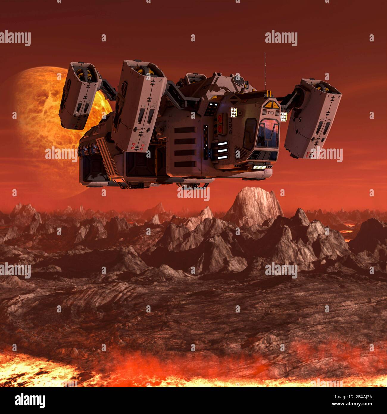 Space Ship Shuttle Transport Heavy Science High Resolution Stock ...