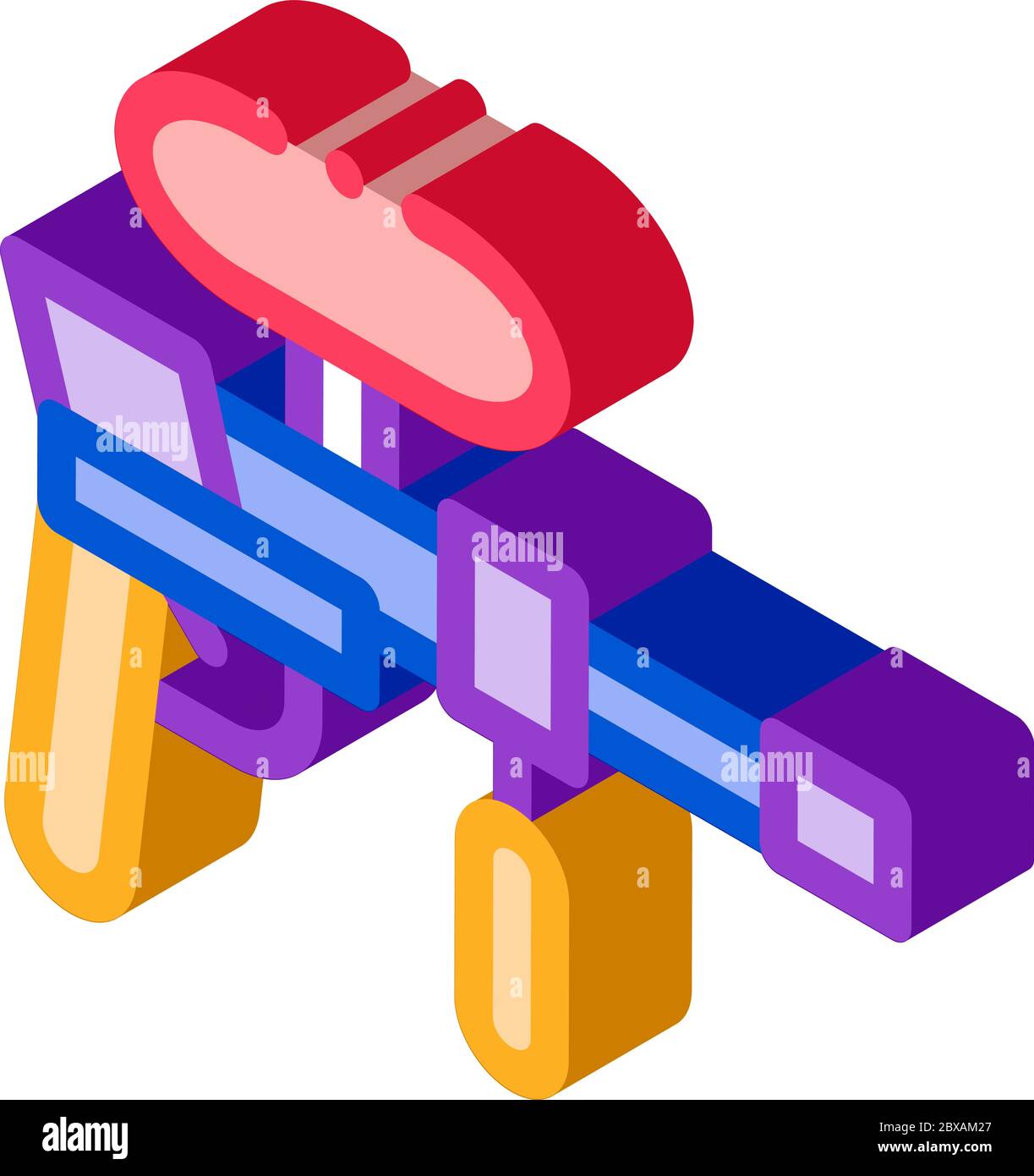 Paintball Gun isometric icon vector illustration Stock Vector Image ...