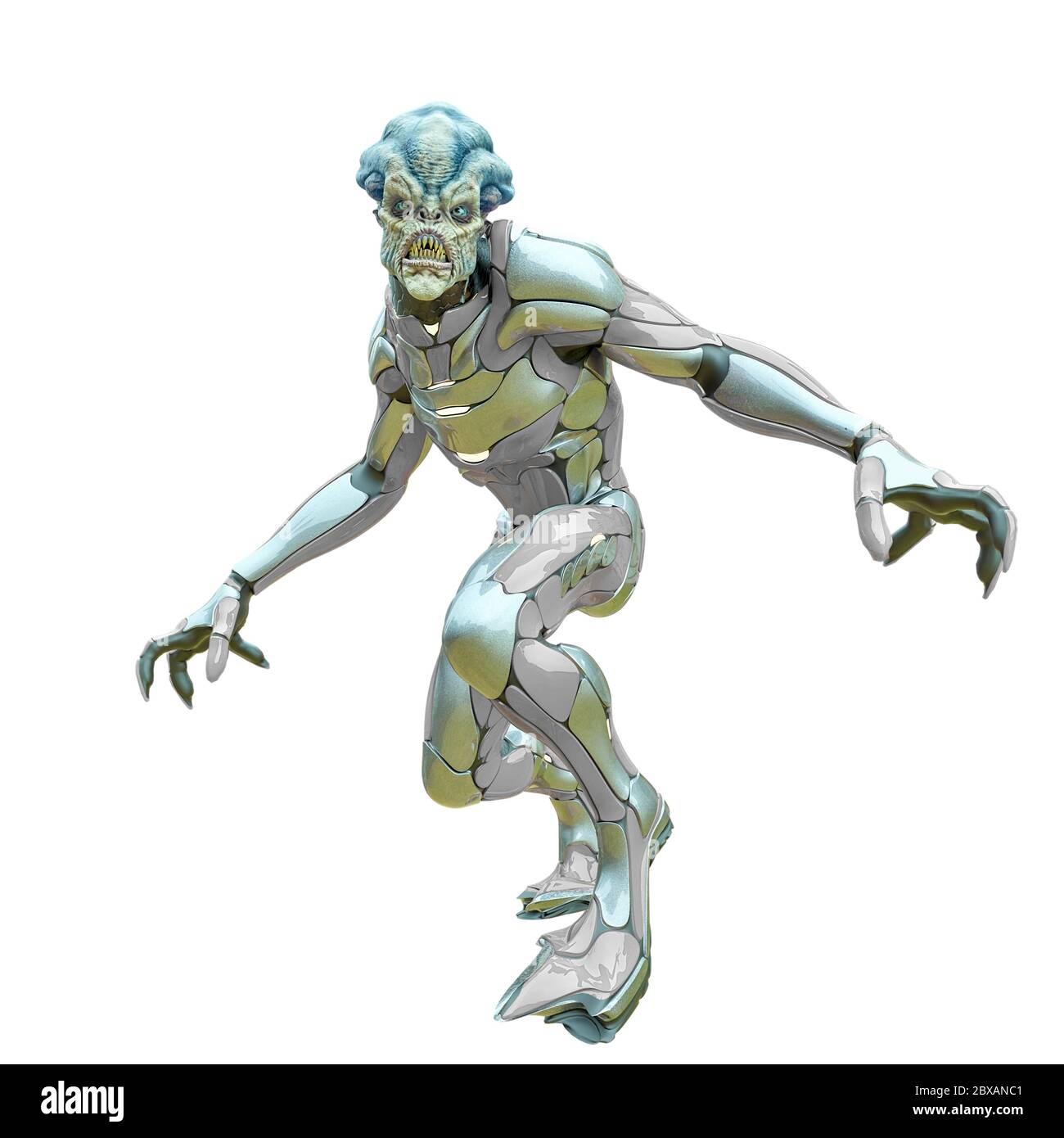 Illustration of an alien warrior hi-res stock photography and images ...
