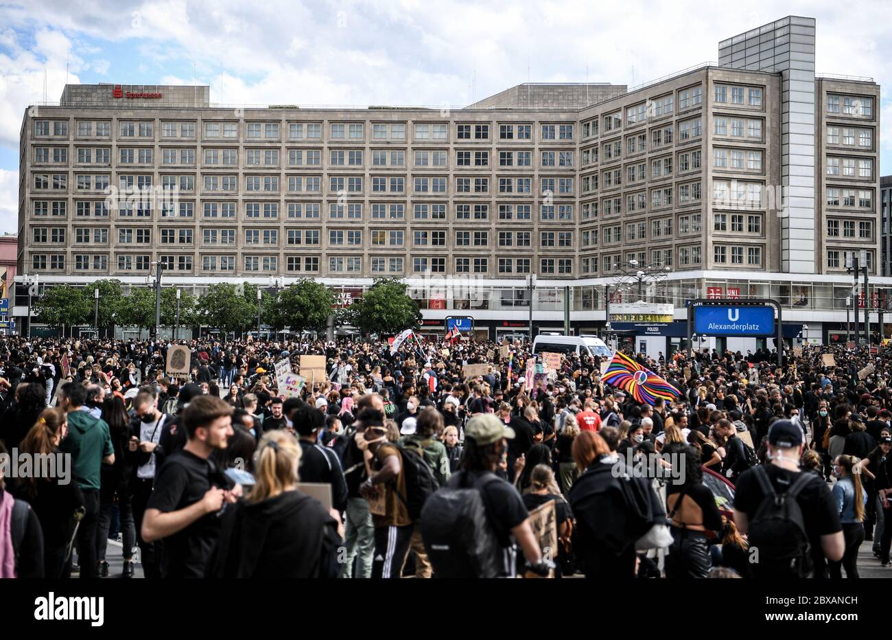 Berlin, Germany. 06th June, 2020. Participants of a rally on ...