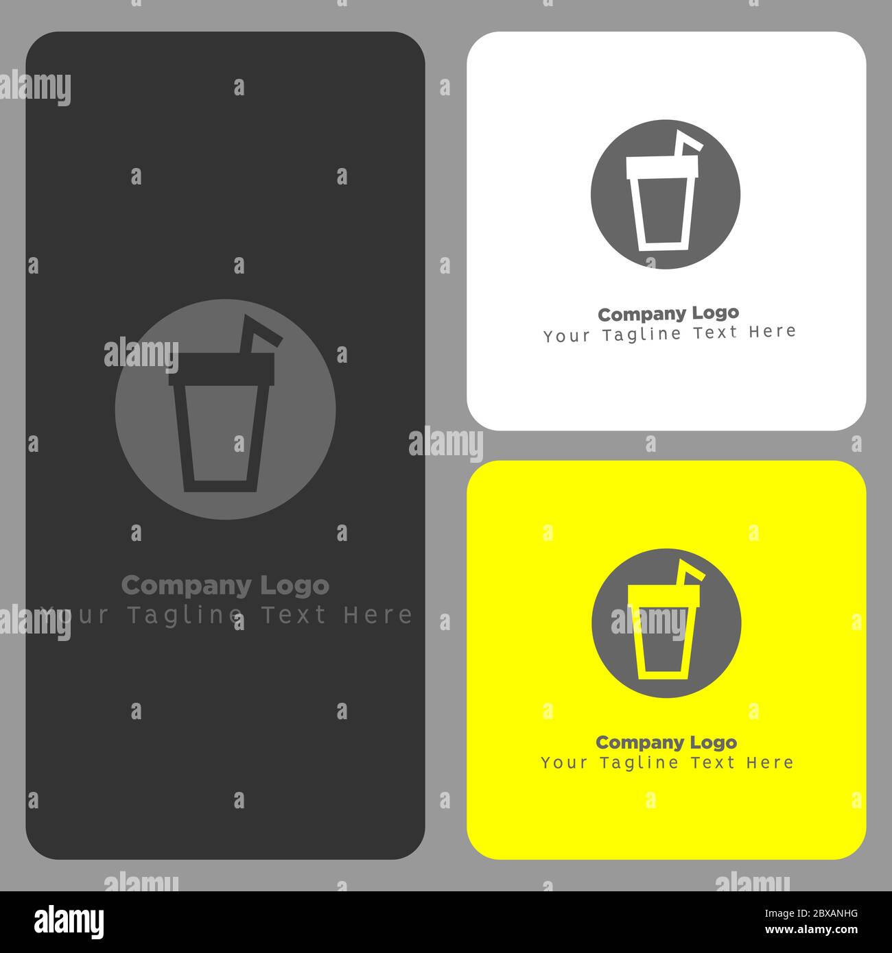 simple logo, food & drink logo, logo concept, monochrome logo Stock ...