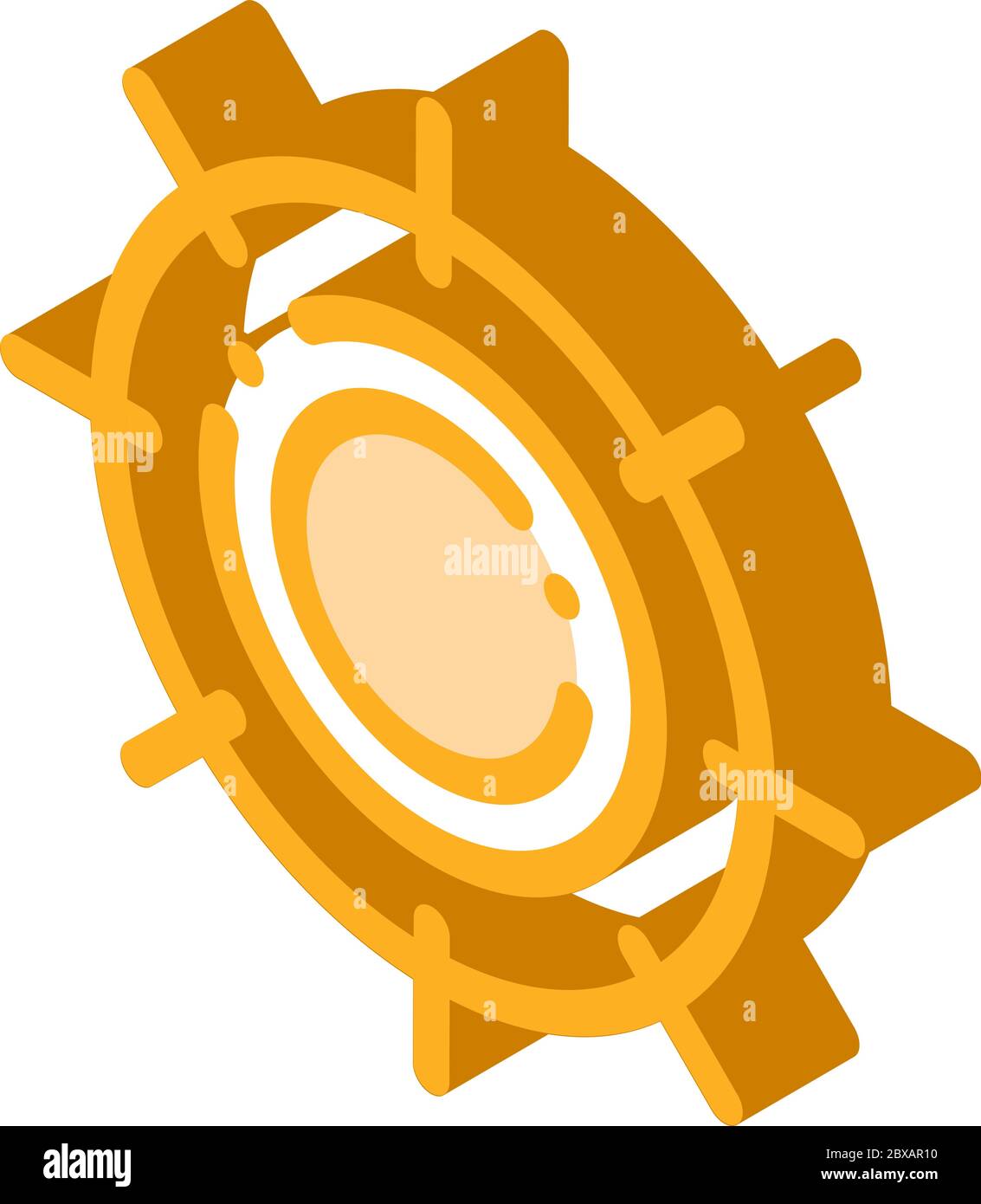 Scorching Sun isometric icon vector illustration Stock Vector Image ...