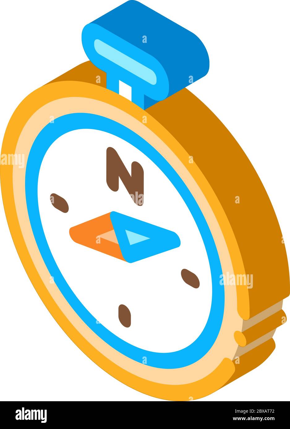 Compass isometric icon vector illustration Stock Vector Image & Art - Alamy