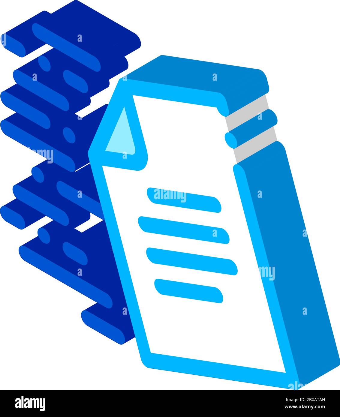 Document Delivery isometric icon vector illustration Stock Vector Image ...
