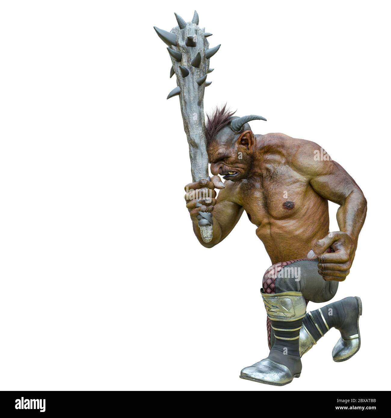 troll is praying before war, 3d illustration Stock Photo - Alamy