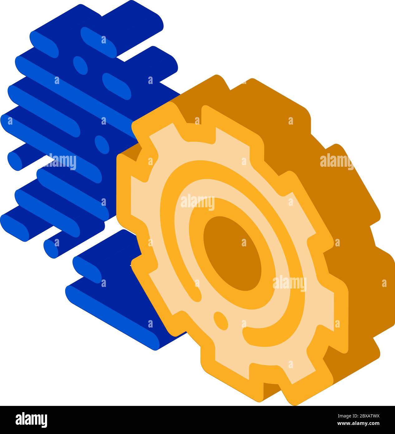 Speed Fast Gear isometric icon vector illustration Stock Vector Image ...