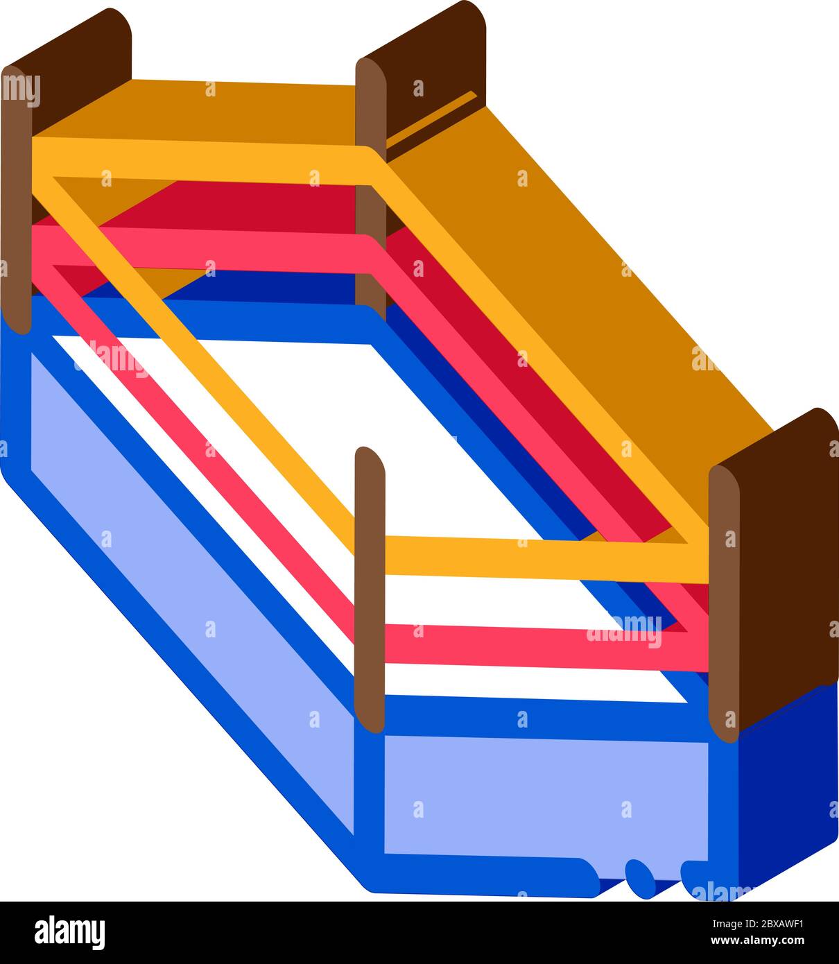 Boxing ring top view Cut Out Stock Images & Pictures - Alamy