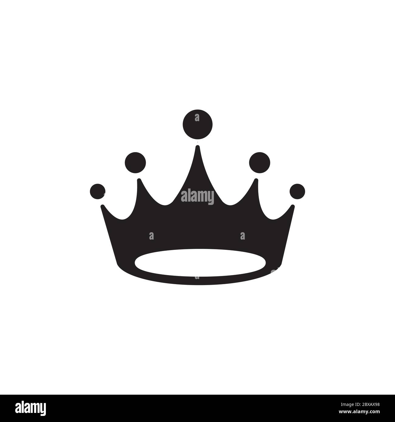 luxury elegant crown icon symbol vector Stock Vector Image & Art - Alamy