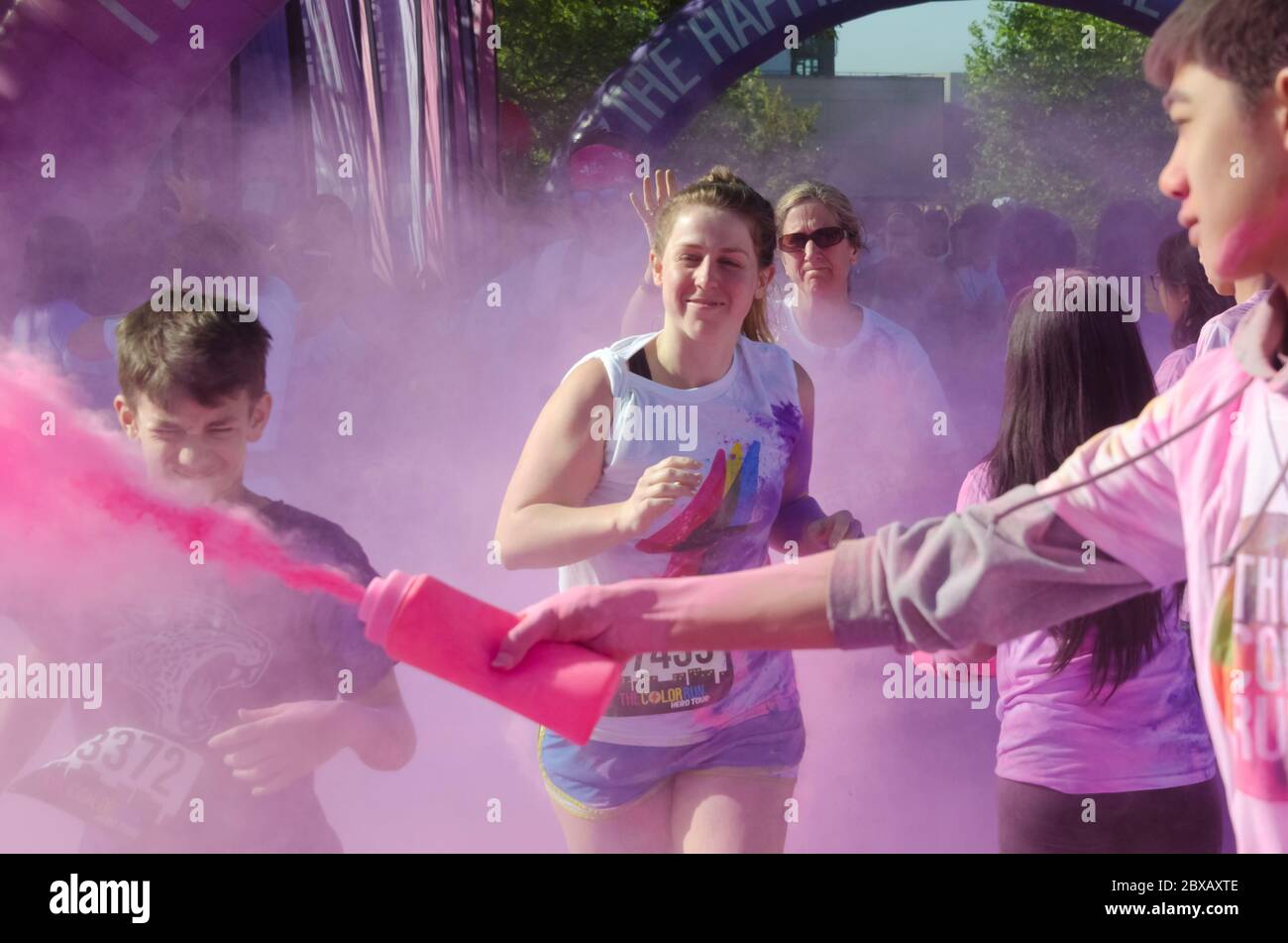 Images from the Color Run, in Seattle Washington, USA Stock Photo - Alamy