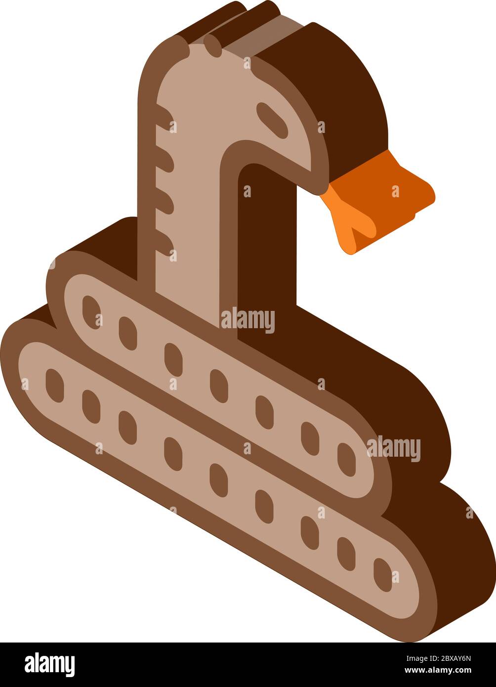 Desert Snake isometric icon vector illustration Stock Vector Image ...