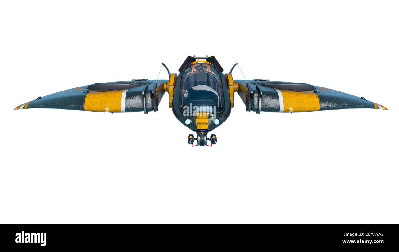 aircraft front view, 3d illustration Stock Photo - Alamy