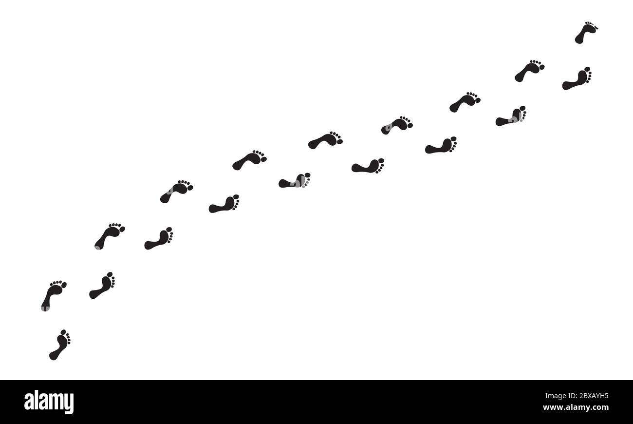 human footprints vector on white background Stock Vector Image & Art ...