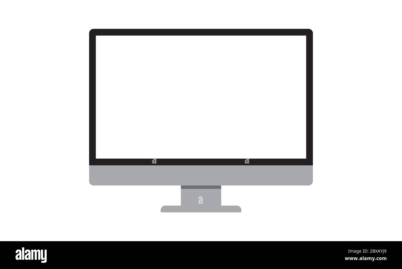 monitor mockup design vector template Stock Vector Image & Art - Alamy