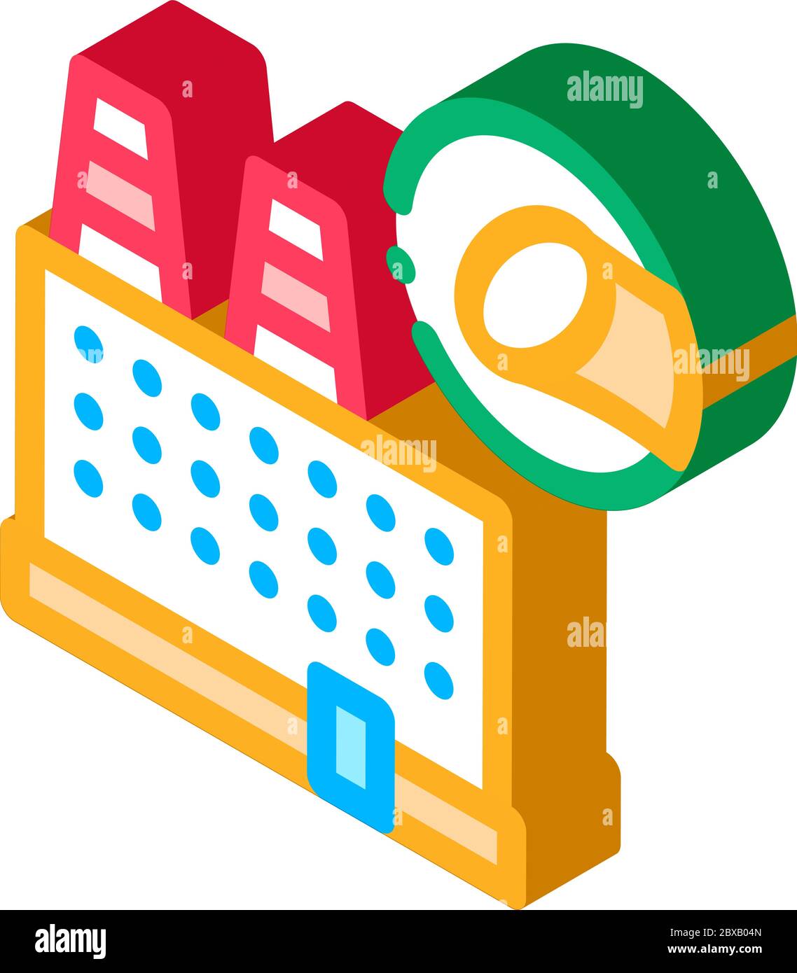 Sugar Factory isometric icon vector illustration Stock Vector Image ...