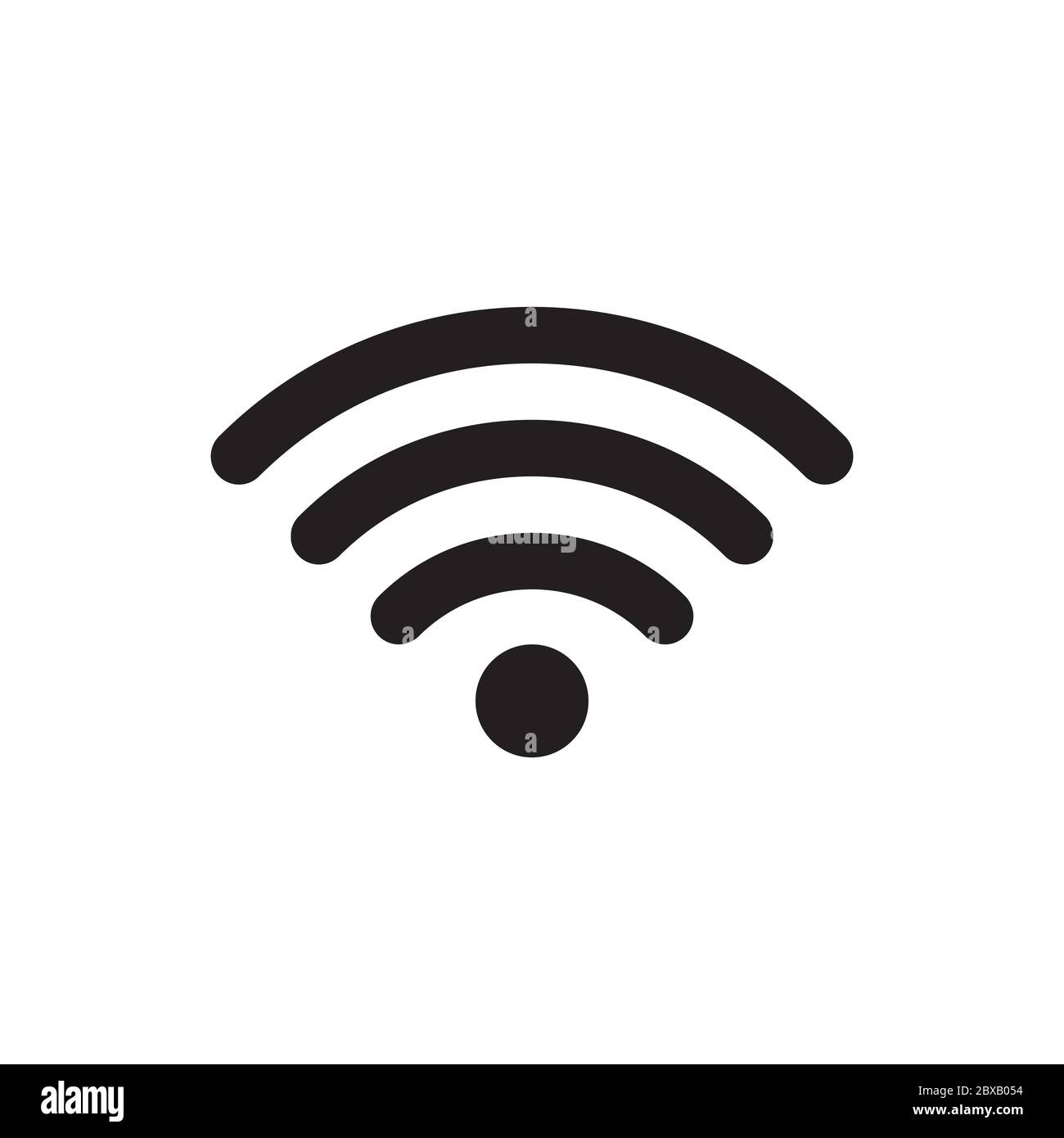 wifi signal icon symbol flat vector Stock Vector Image & Art - Alamy