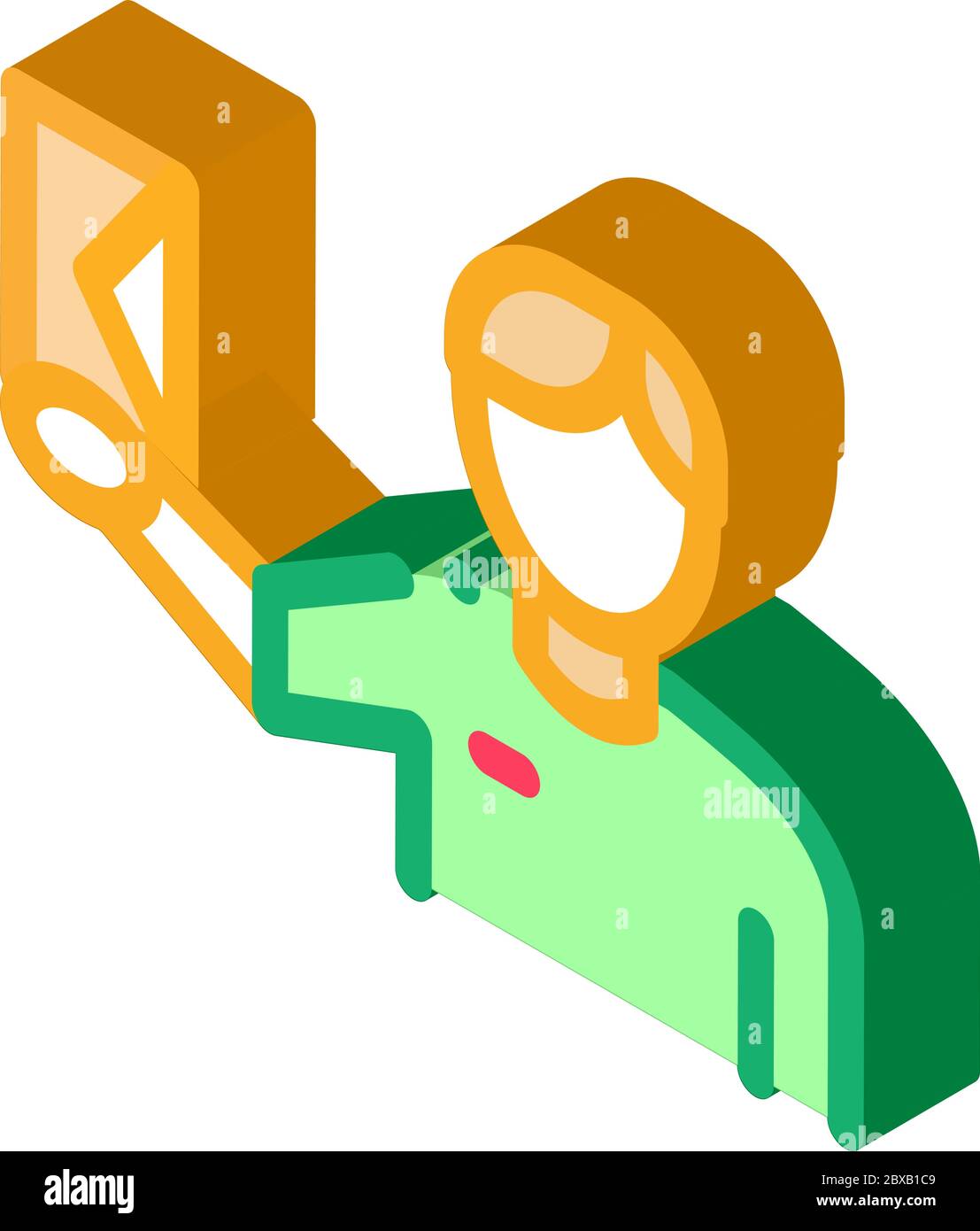 Courier Delivery Letter isometric icon vector illustration Stock Vector ...