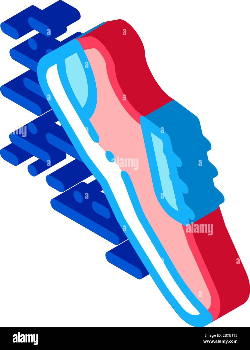 Sportive Sneaker isometric icon vector illustration Stock Vector Image ...