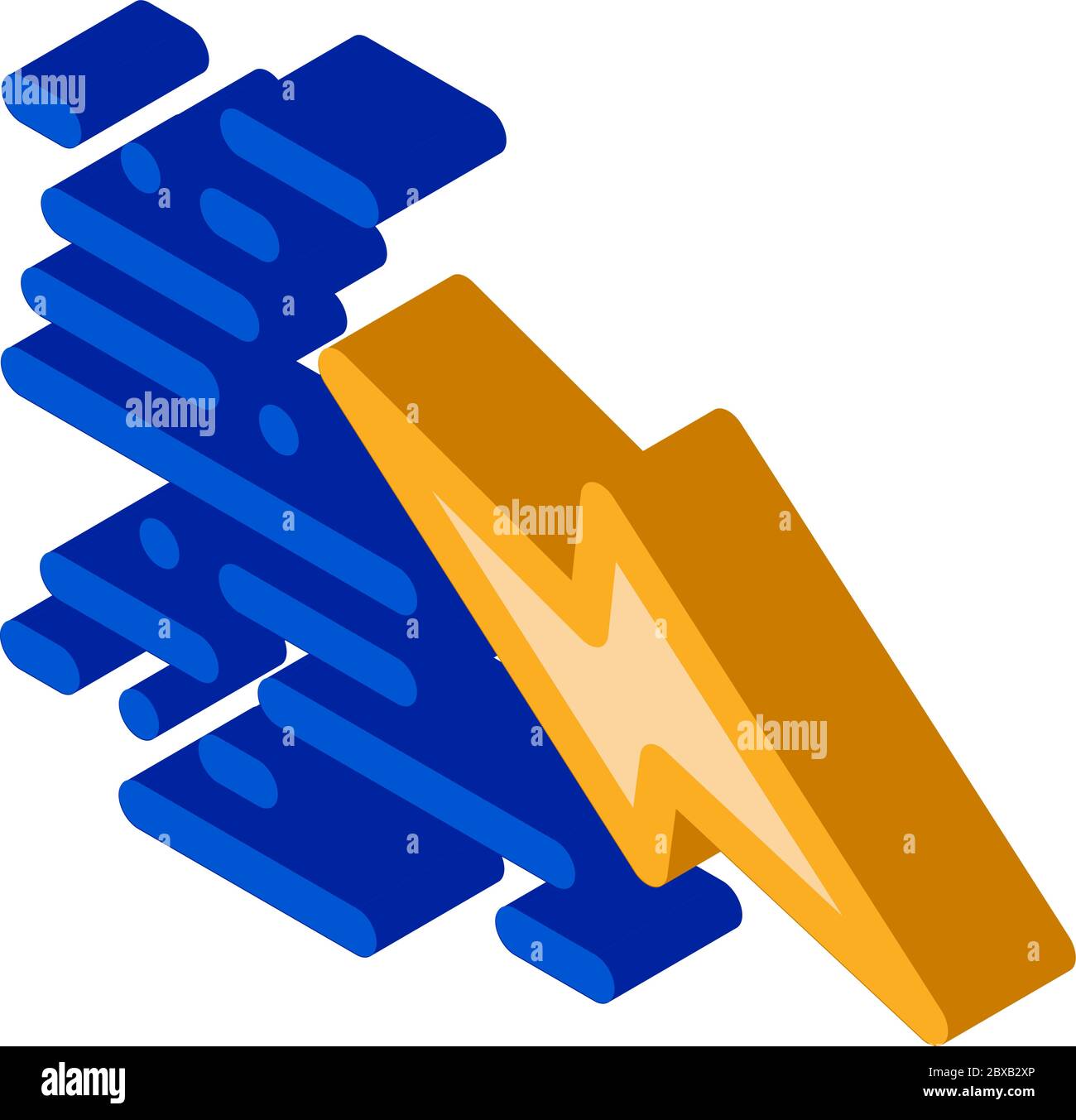 Lightning Speed isometric icon vector illustration Stock Vector Image ...