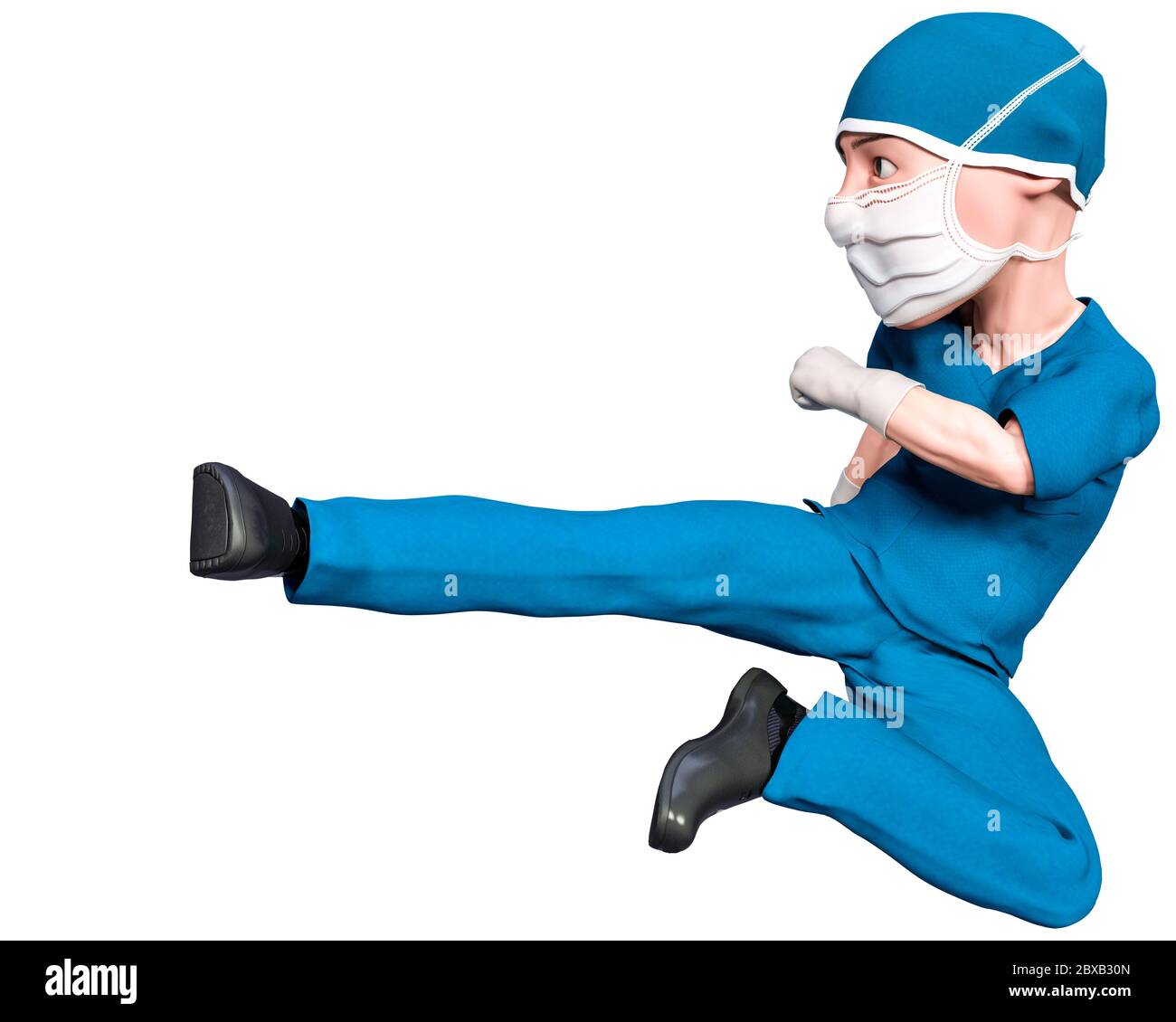 this funny doctor cartoon will put some fun in yours creations Stock ...