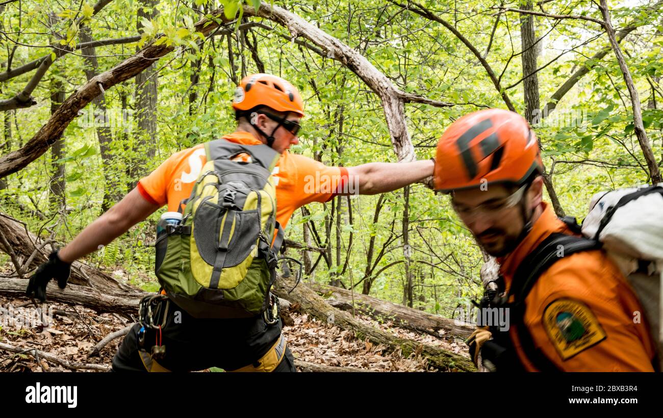 Search and Rescue team prepare for drill Stock Photo - Alamy