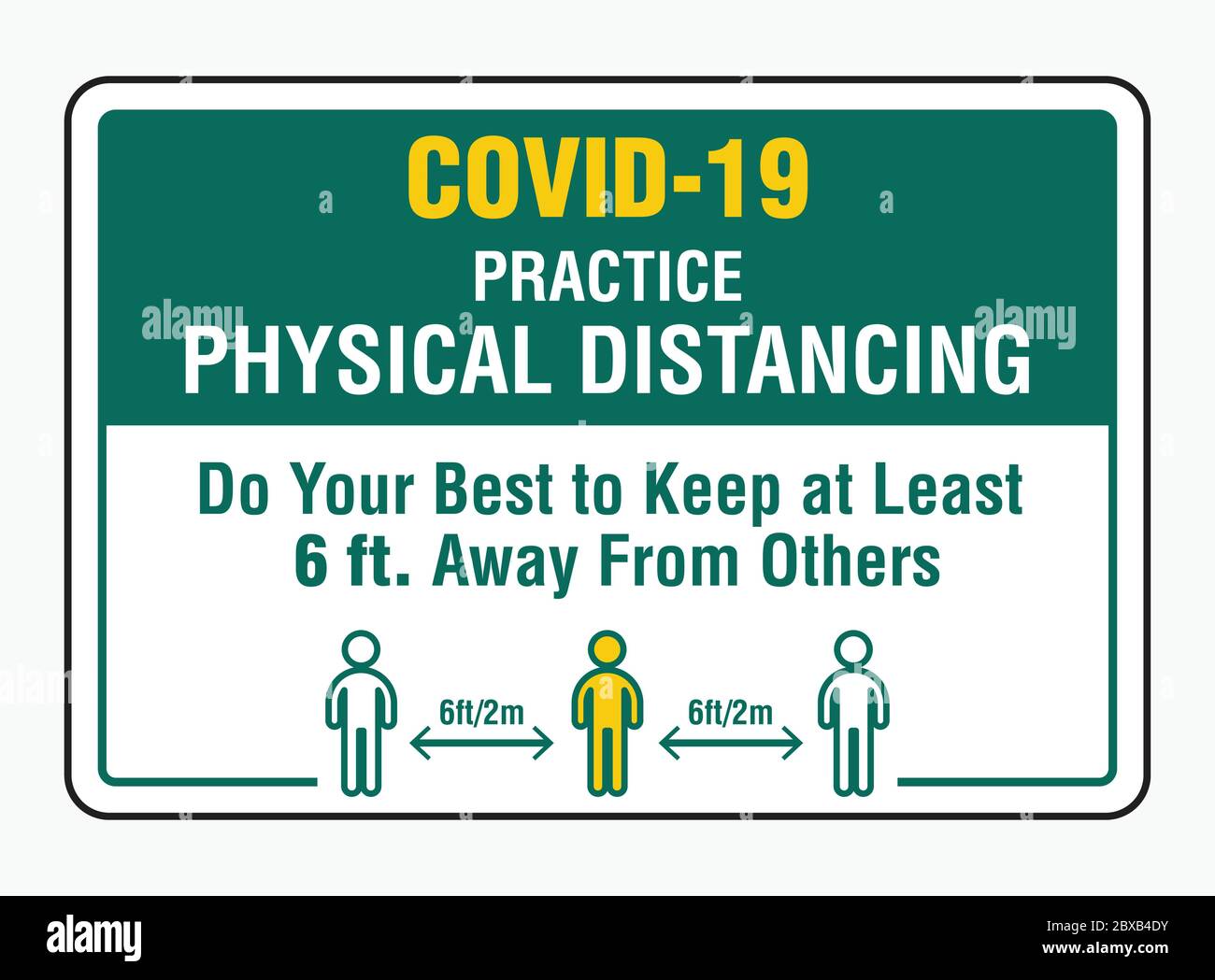 Covid-19 Practice Physical Distancing. Do Your Best To Keep At Least 6 ...