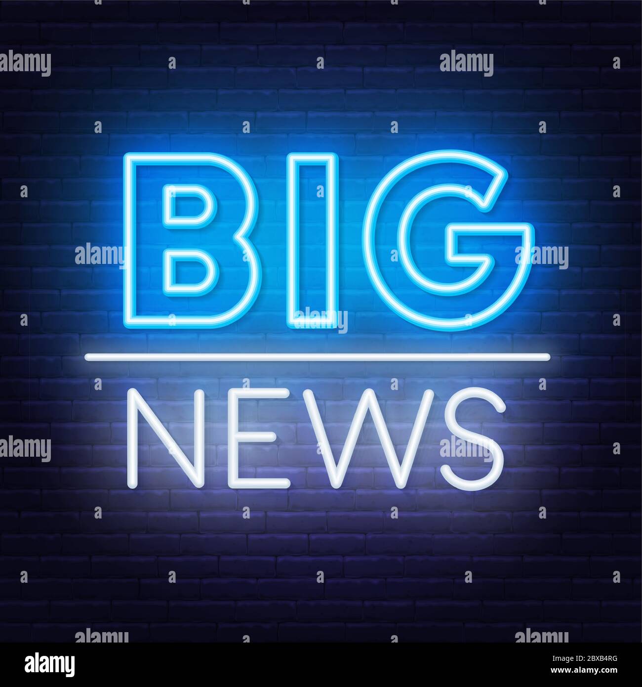 Big news neon sign hi-res stock photography and images - Alamy