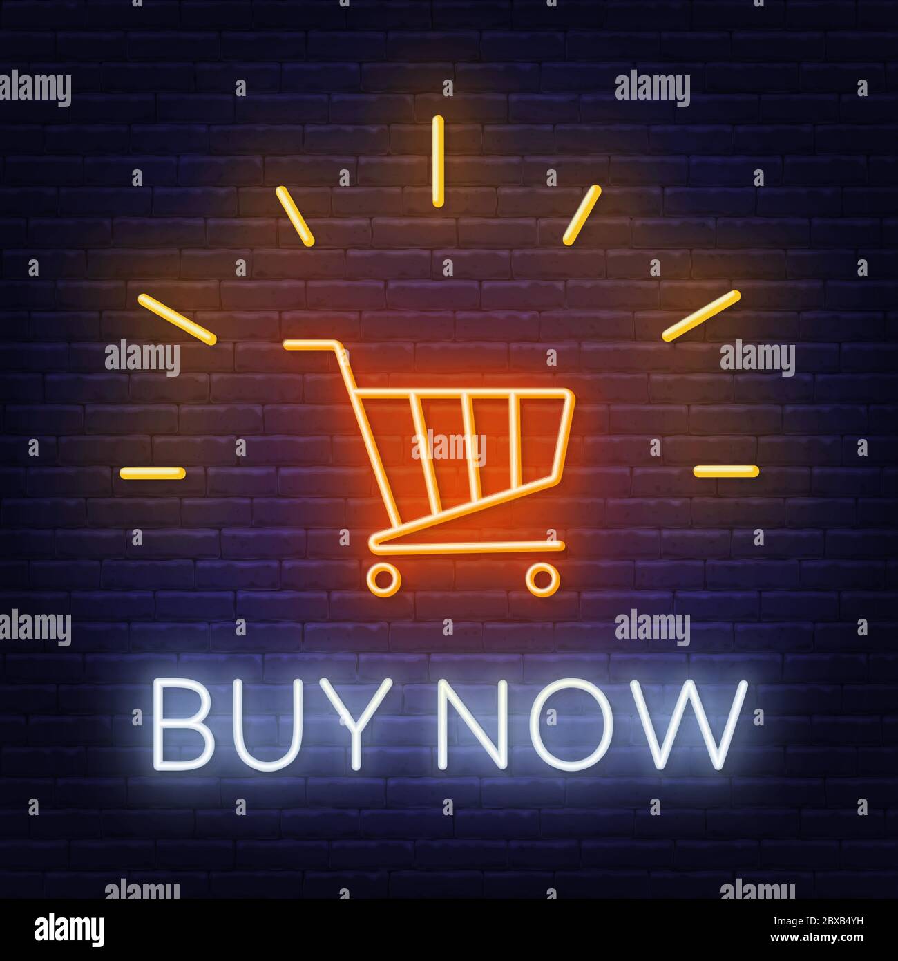 Buy now neon sign on dark background. Vector illustration Stock Vector ...