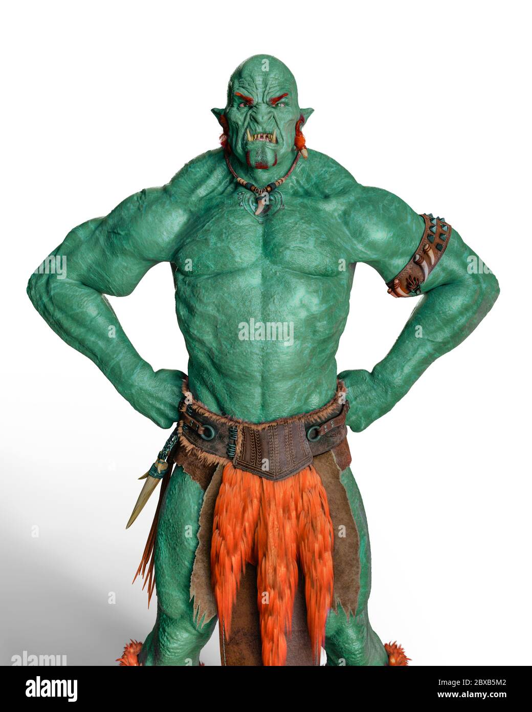 the blue fire ogre in white background, will put some fun in yours ...