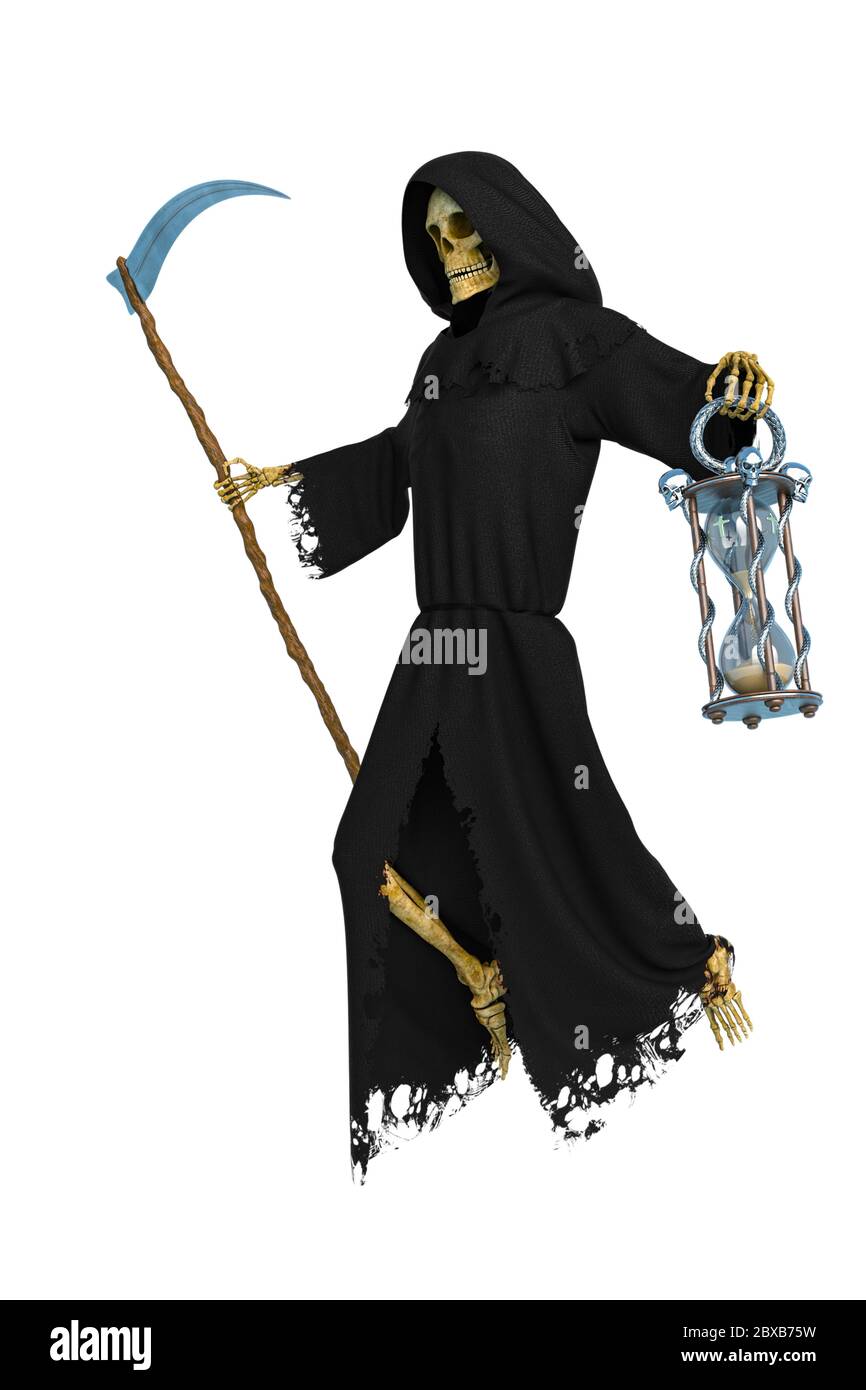 angel of death floating, 3d illustration Stock Photo - Alamy