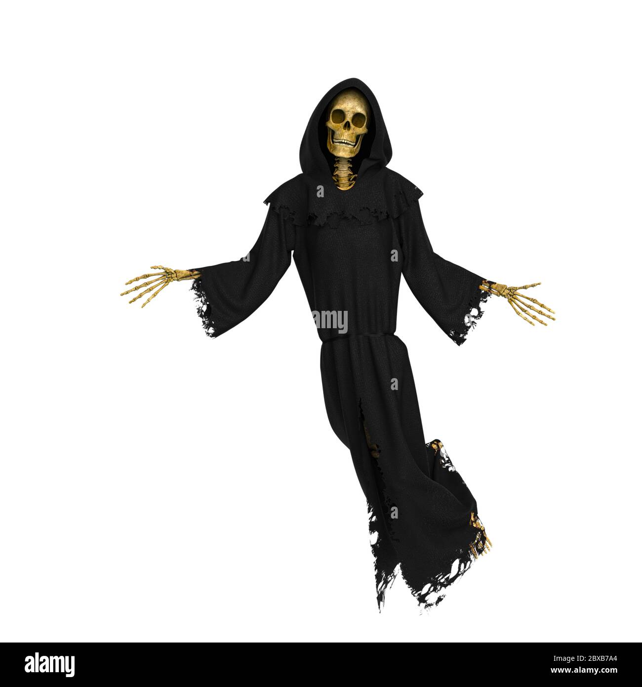 angel of death is flying like a ghost, 3d illustration Stock Photo - Alamy
