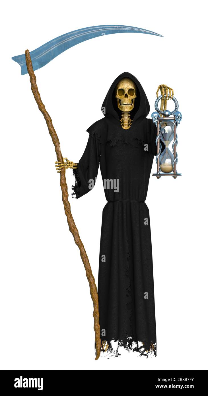 angel of death waiting for all, 3d illustration Stock Photo - Alamy