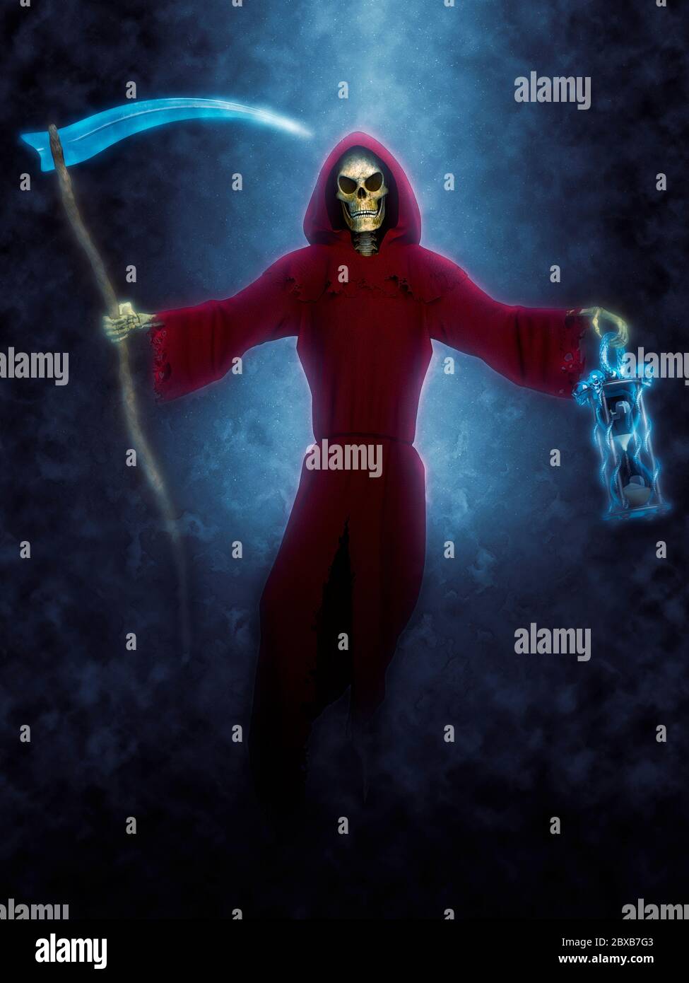 angel of death, 3d illustration Stock Photo - Alamy