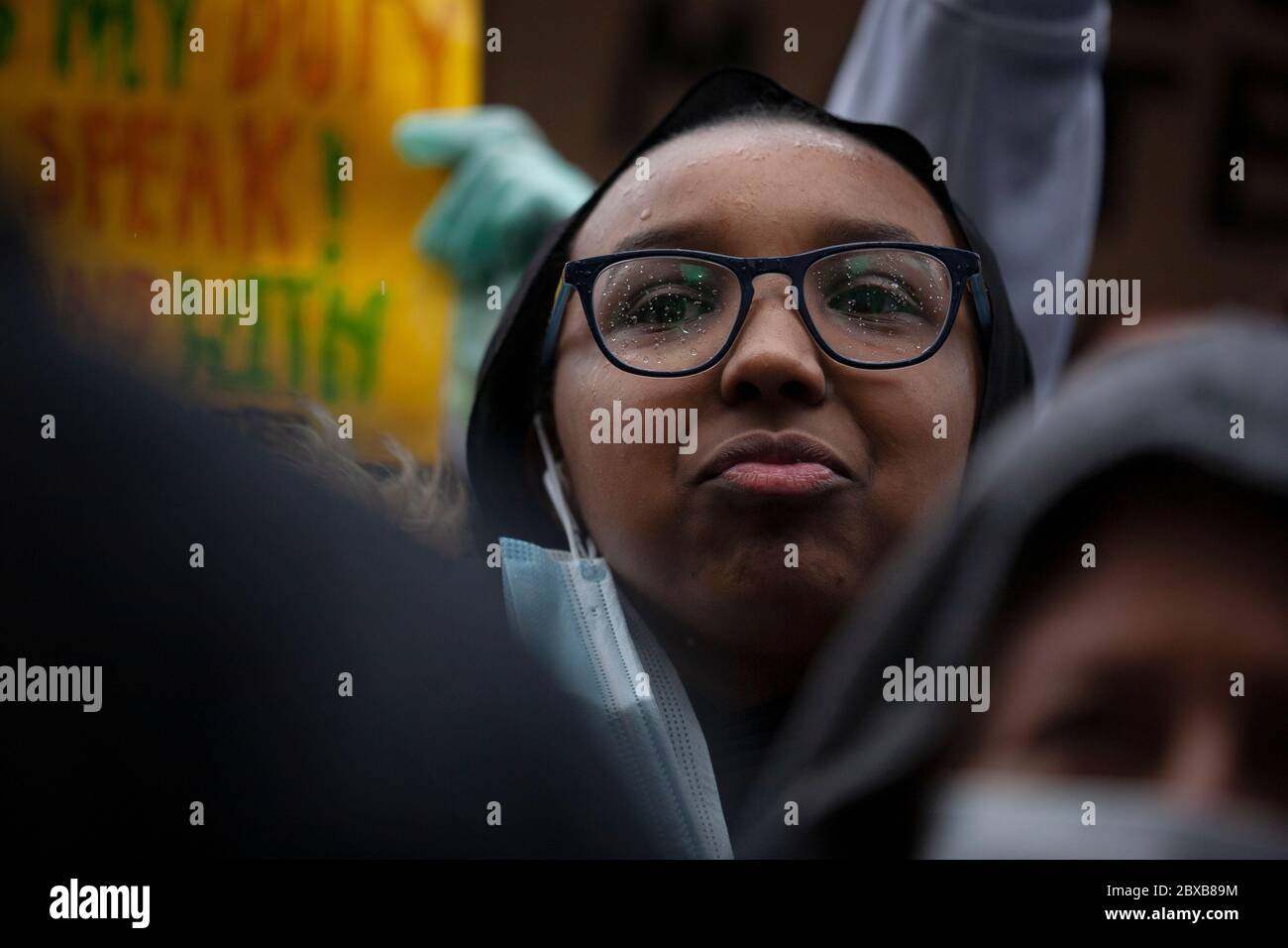 Black brown asian women protest hi-res stock photography and images - Alamy
