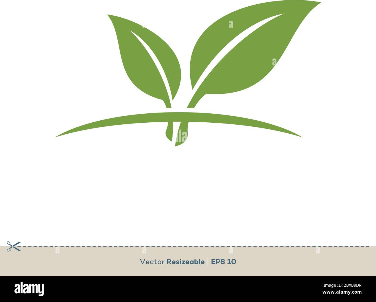 Green Leaves Vector Logo Template Illustration Design. Vector EPS 10 ...