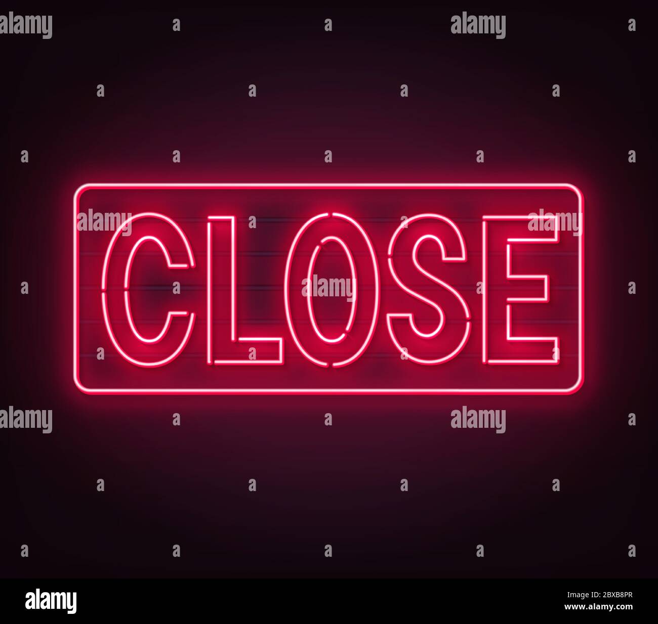 Neon Closed Sign Stock Vector Images - Alamy
