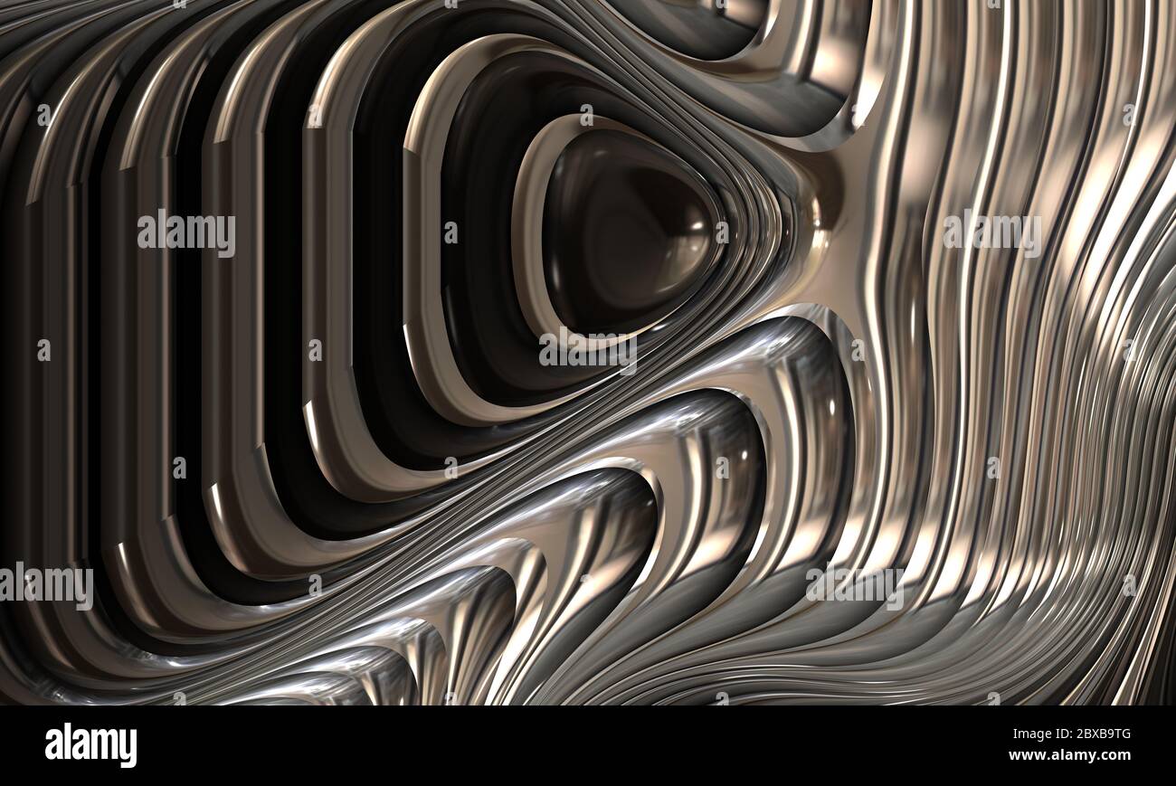 futuristic scifi metal art Stock Photo - Alamy