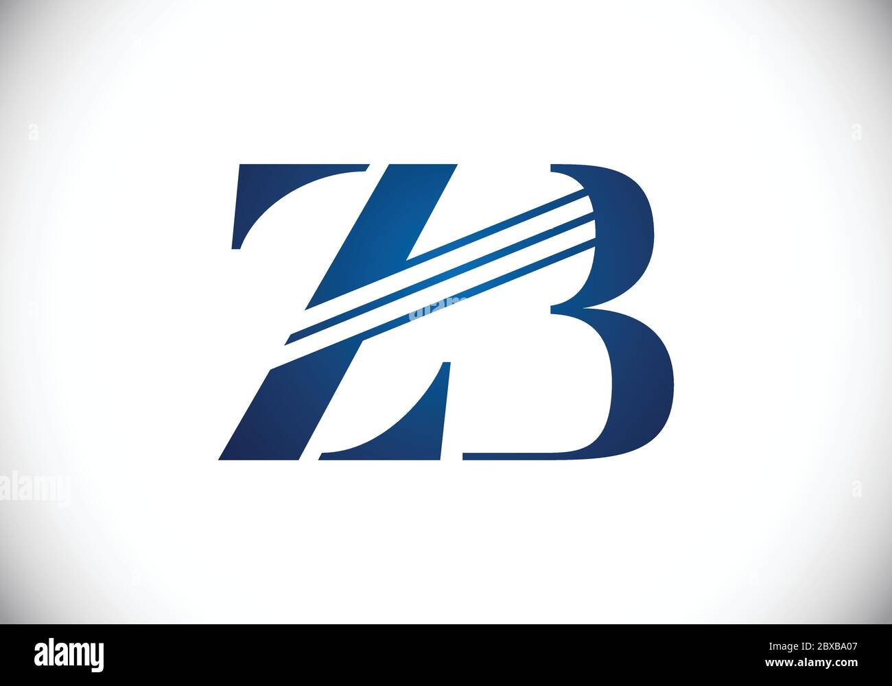 Initial Monogram Letter Z B Logo Design Vector Template. Graphic ...