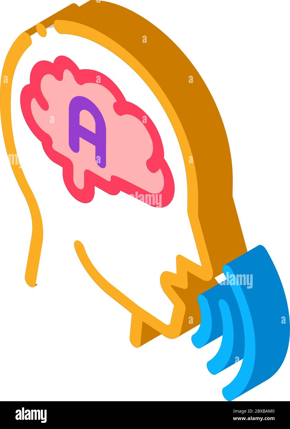 Thinking Out Loud isometric icon vector illustration Stock Vector Image ...