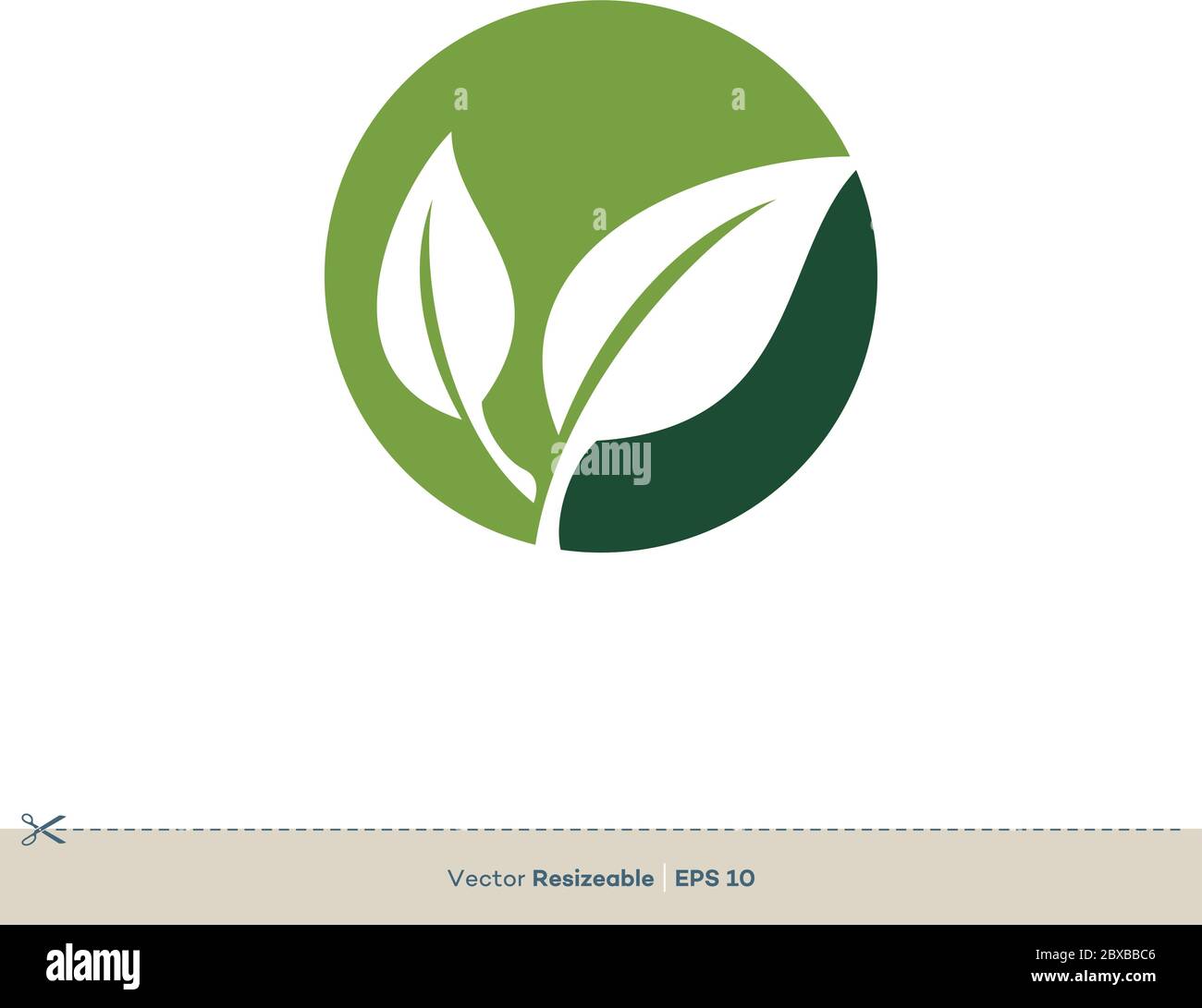 Green Leaves Vector Logo Template Illustration Design. Vector EPS 10 ...