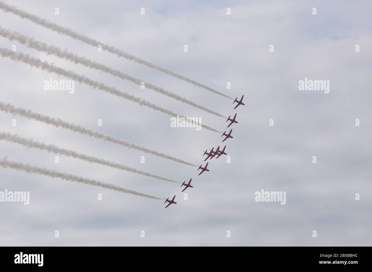 Red arrows over blackpool tower hi-res stock photography and images - Alamy