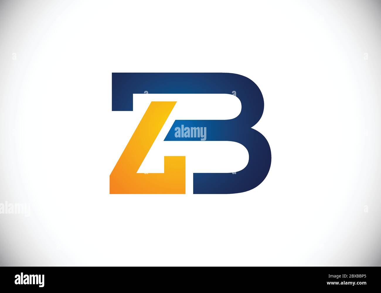 Initial Monogram Letter Z B Logo Design Vector Template. Graphic ...