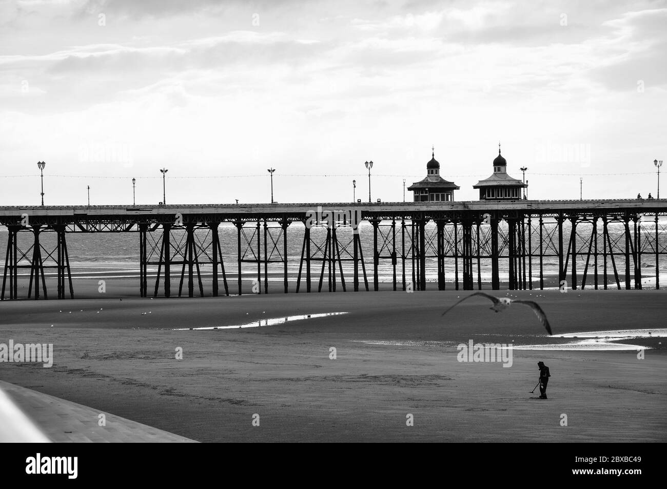 Blue blackpool tower Black and White Stock Photos & Images - Alamy