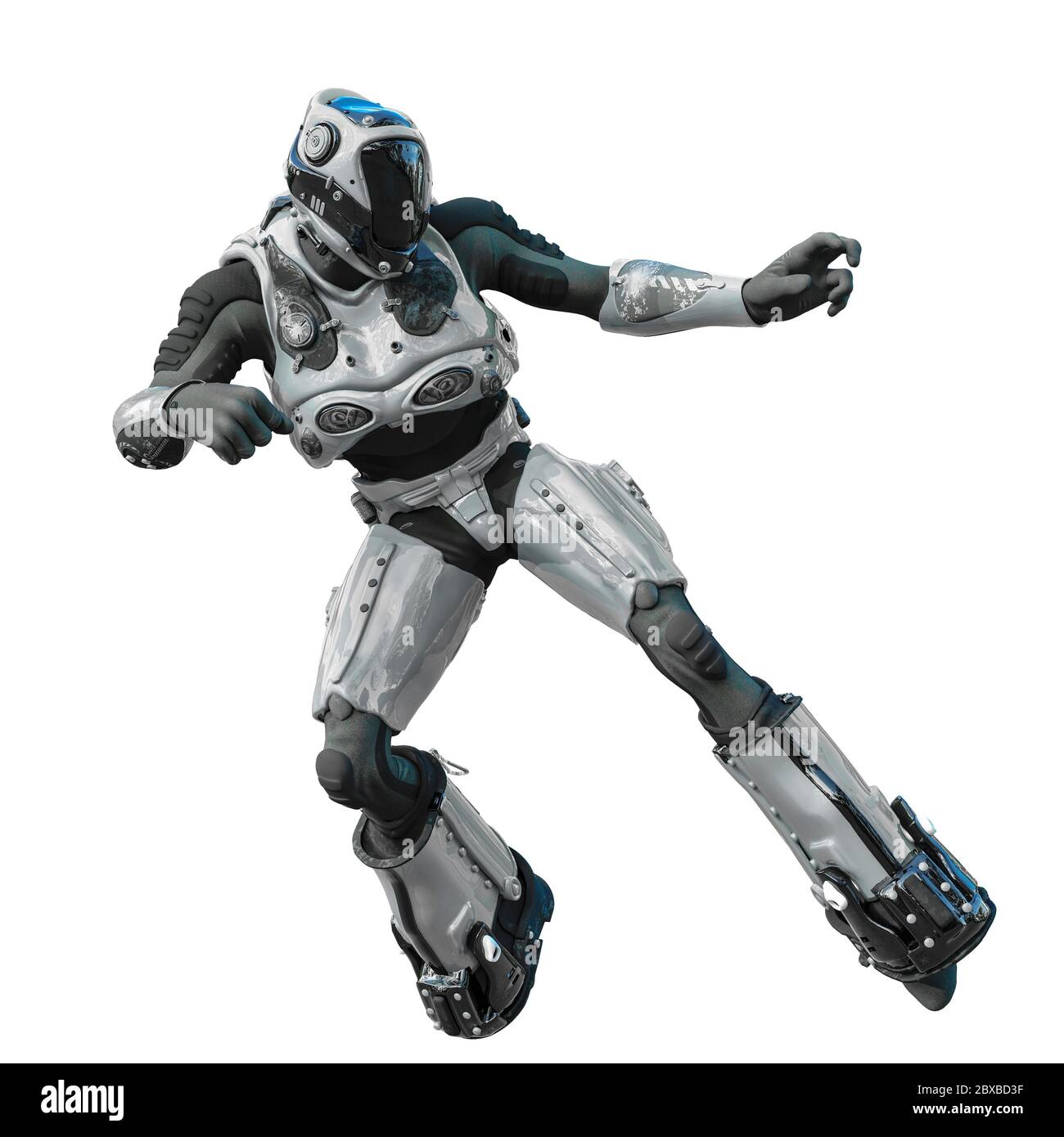 this is astronaut in green exo suit exploring arround. This girl will ...