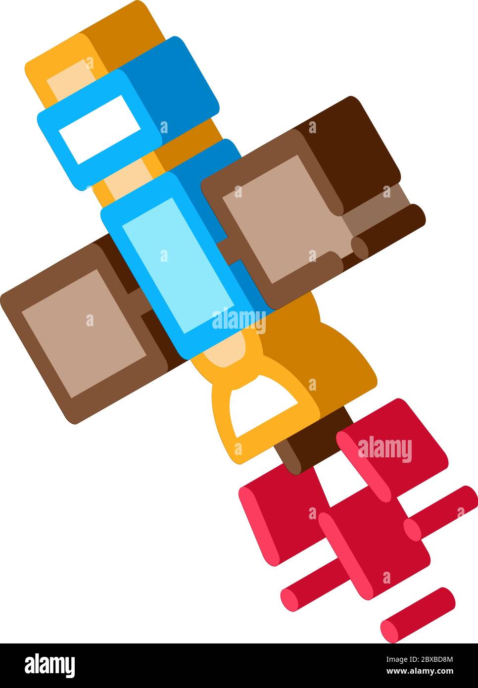 Satellite Topography Tool isometric icon vector illustration Stock ...