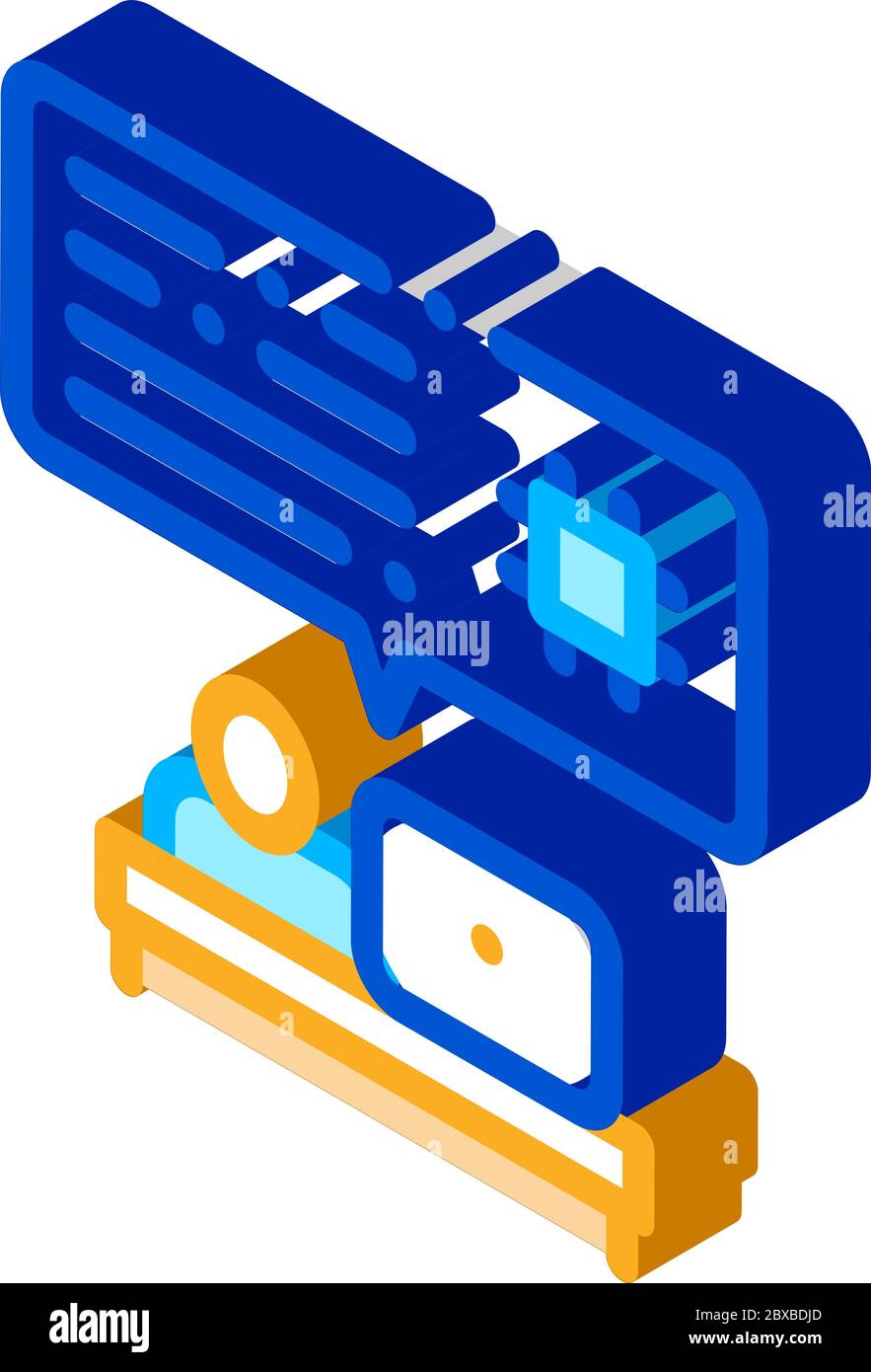 Programming Code isometric icon vector illustration Stock Vector Image ...