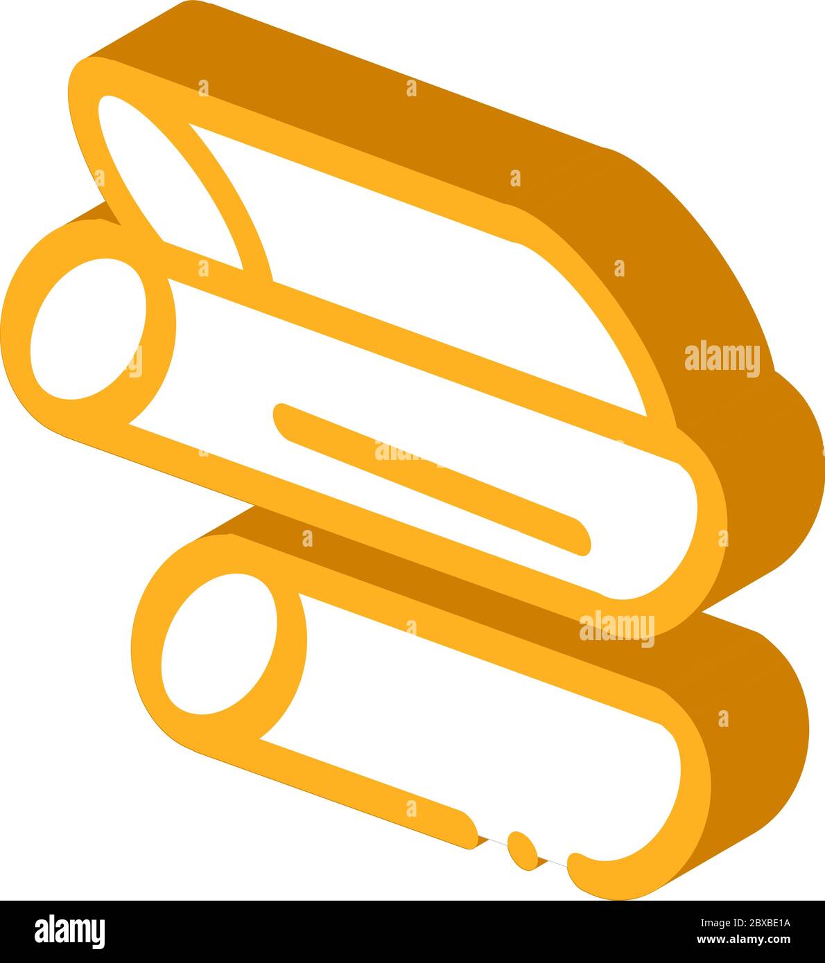 Sliced Canes isometric icon vector illustration Stock Vector Image ...