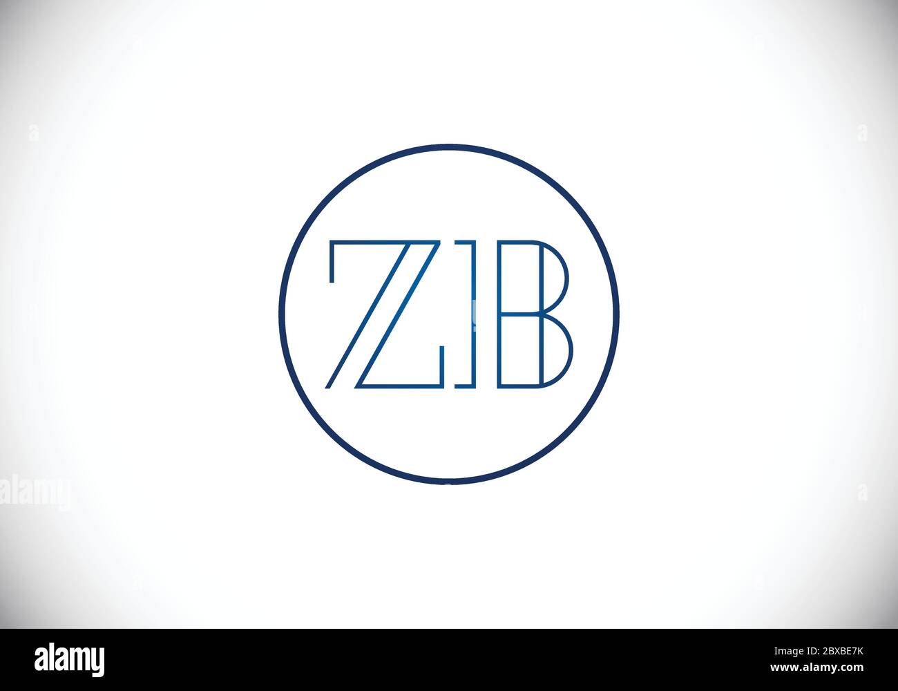 Initial Monogram Letter Z B Logo Design Vector Template. Graphic ...